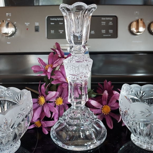 Oneida | Accents | Oneida Crystal Candlestick Holder Vasecandy Dish ...